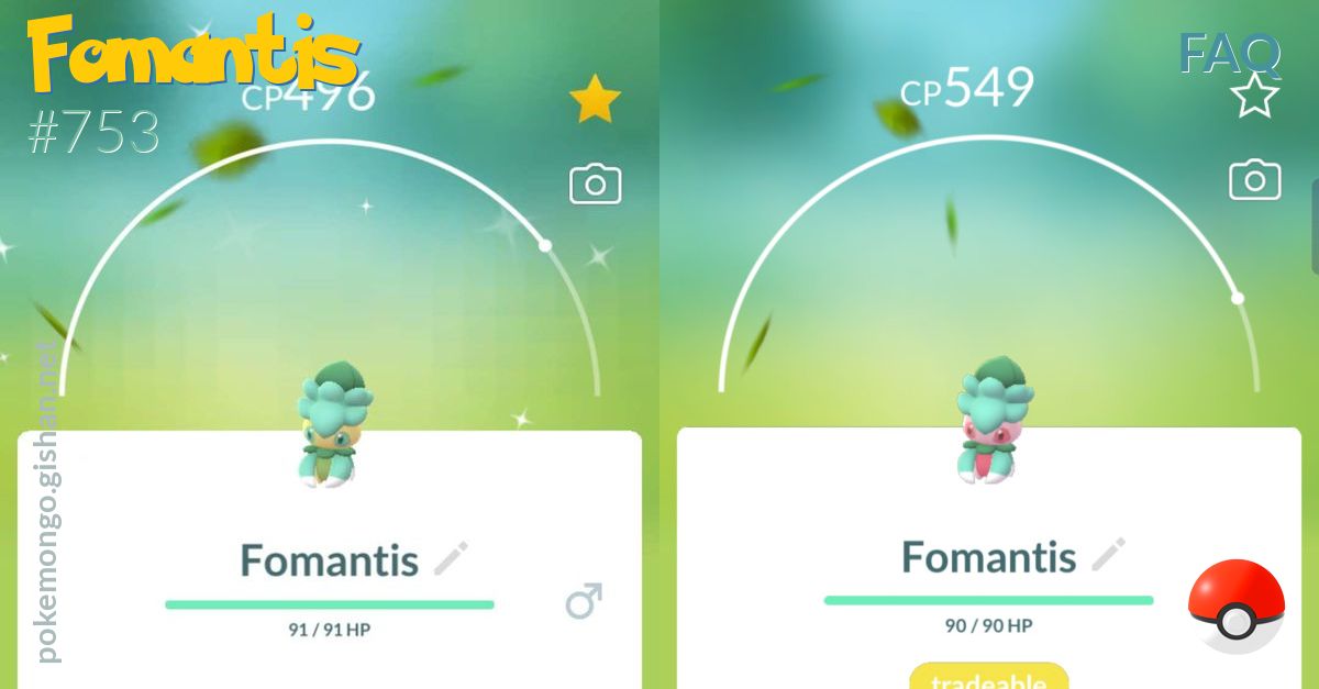 Fomantis FAQ - Pokemon Go