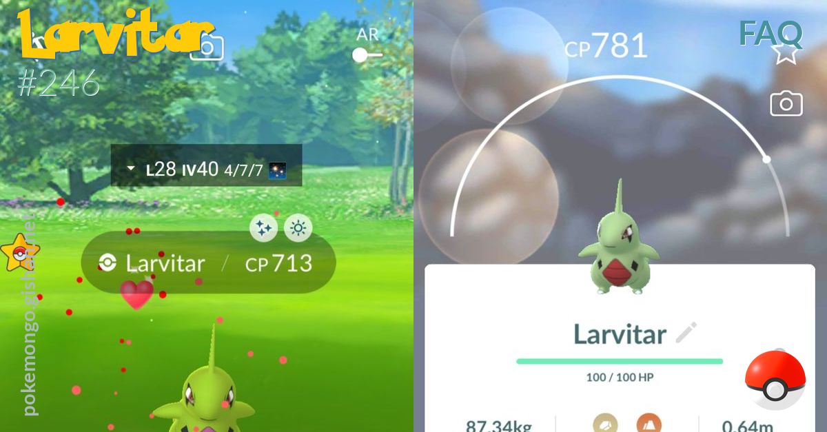 Shadow Larvitar FAQ - Pokemon Go